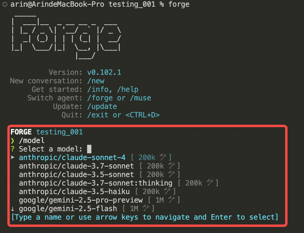 Forge Code - Z.AI DEVELOPER DOCUMENT